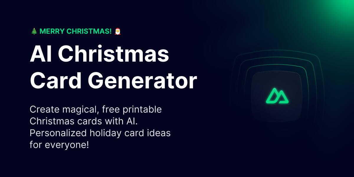 Free AI Christmas Card Generator - Personalized & Printable Holiday ...